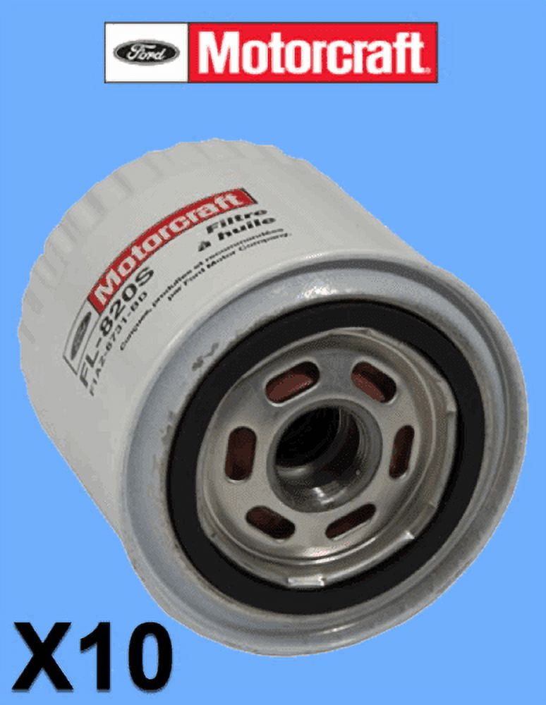 10 Engine Oil Filters Genuine FORD Motorcraft FL1820S Replace OEM ...