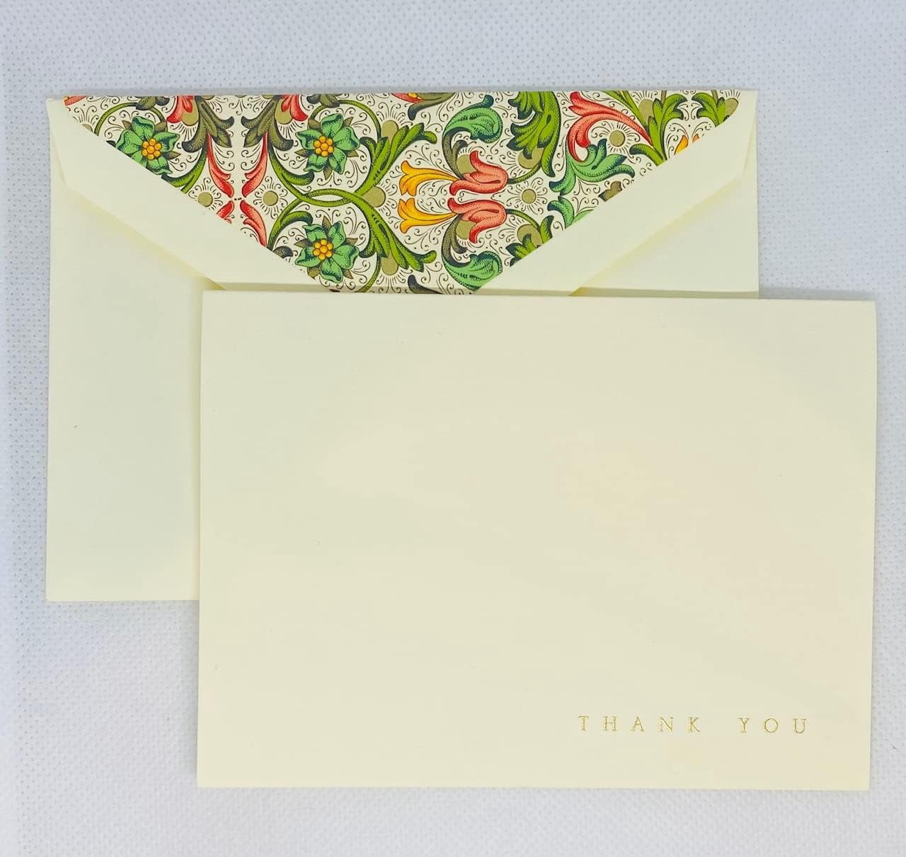 10 Engraved Red Florentine Fold-Over Thank You Note - Walmart.com