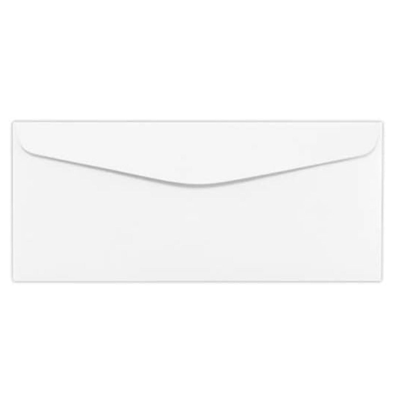 #10 Envelopes - 2500 Bulk Box - 4 1/8" x 9 1/2" - 24lb White - Gummed ...