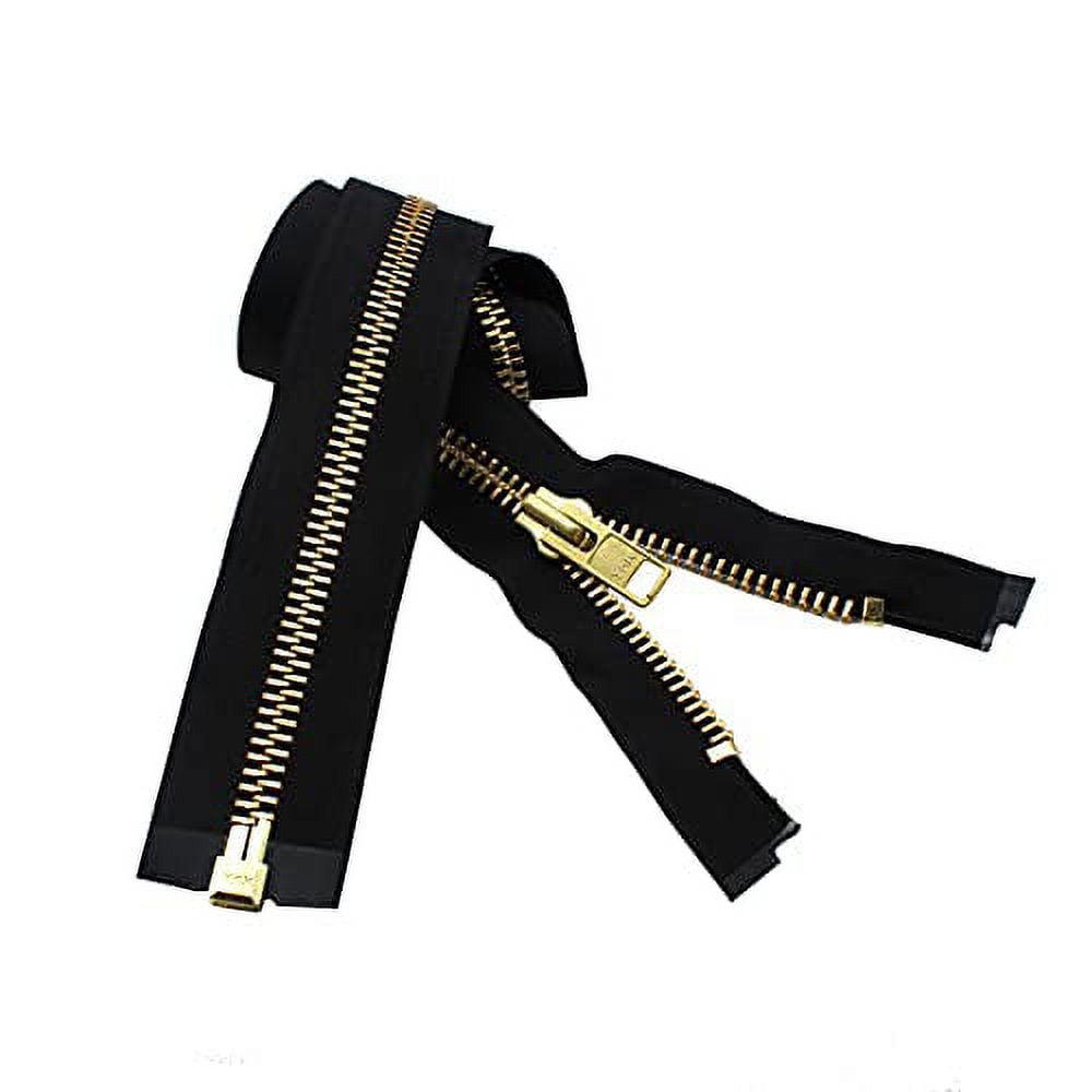 #10 Extra Heavy Jacket Separating Zipper - YKK Brass Metal Separating ...