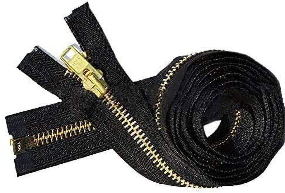 #10 Extra Heavy Jacket Separating Zipper - YKK Brass Metal Separating ...
