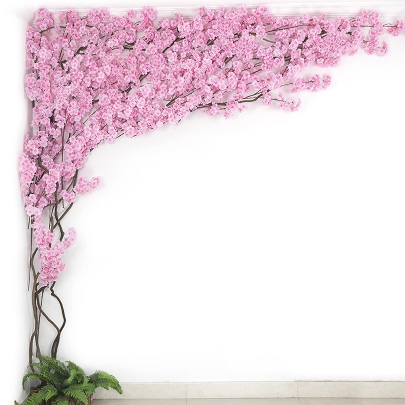 10 FT Artificial Cherry Blossom Tree Indoor, Tall Cherry Blossom Vines ...