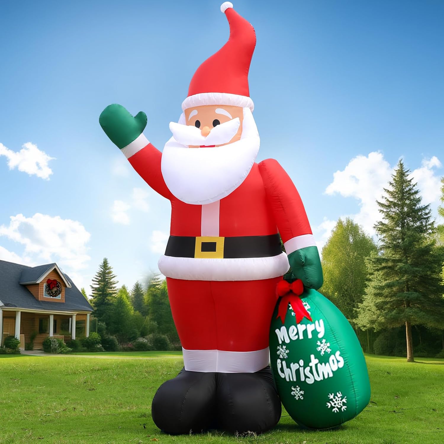 10 FT Christmas Inflatables Snowman Outdoor Yard Decorations, Giant ...