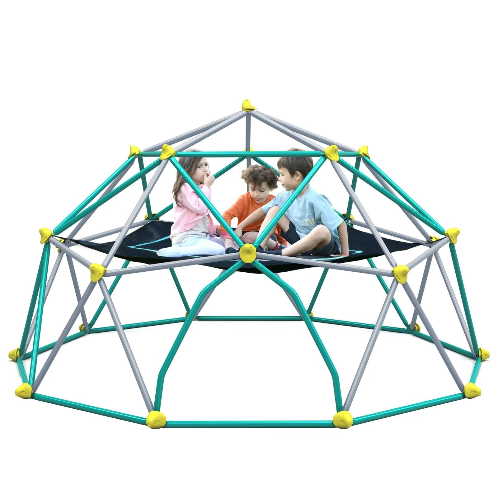 10 FT Geometric Dome Climber Play Center, Kids Climbing Dome Tower with ...
