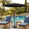 10 FT Patio Umbrella,Outdoor Market Yard Umbrella with Push Button Tilt ...