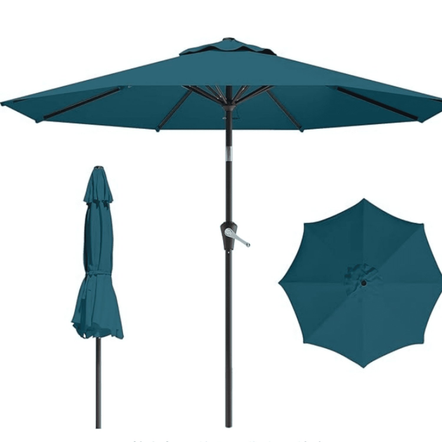 10 FT Patio Umbrella for Outdoor, Outdoor Table Umbrella with Push ...