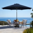 10 FT Patio Umbrella with Base Included, 8-Rib Steel Frame, Waterproof ...