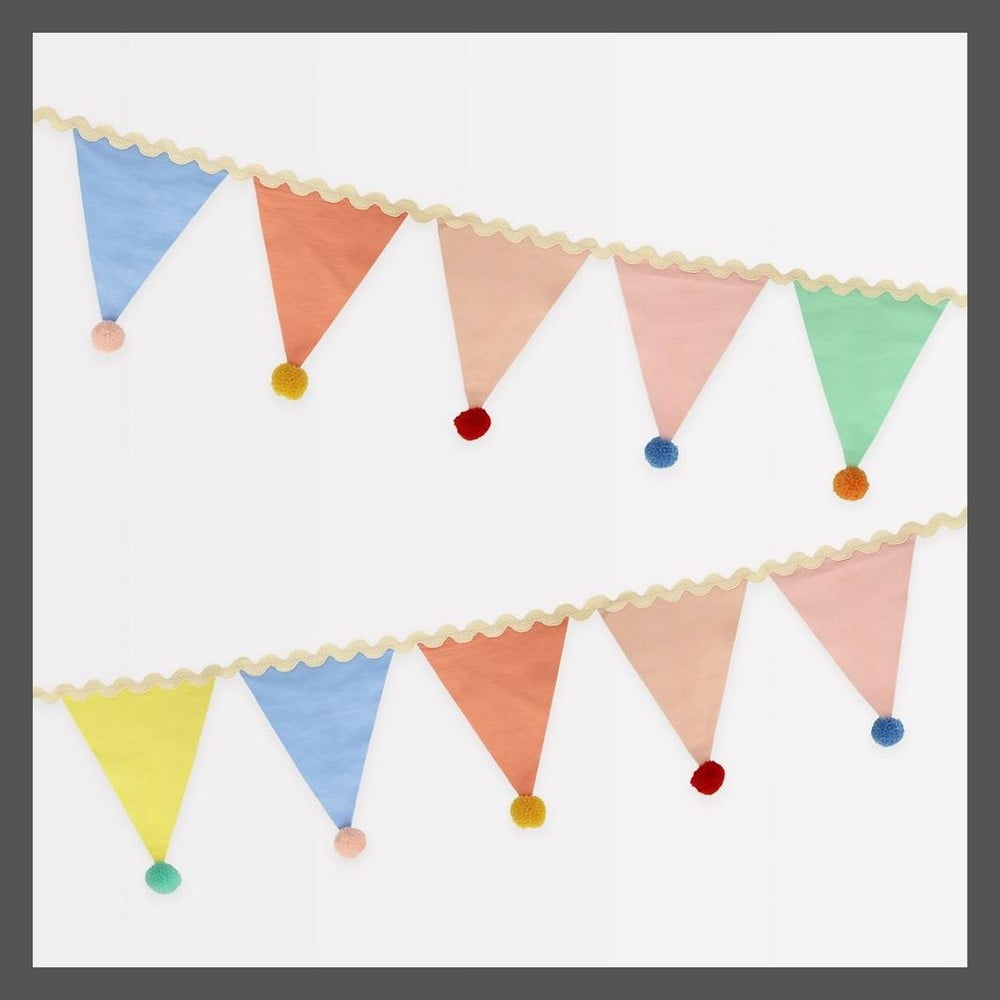 10 Fabric pastel flags. - Walmart.com