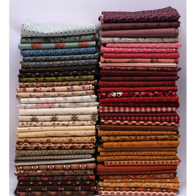 10 Quality Quilters Cotton Fabric Fat Quarters - Assorted Civil War ...