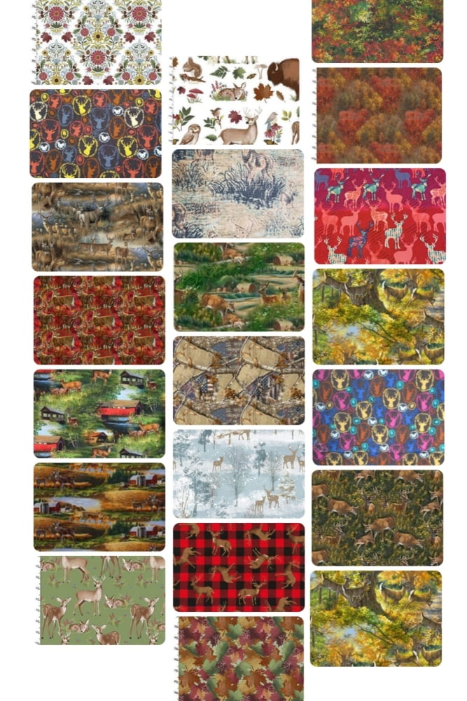 10 Fat Quarters - Assorted Deer Fat Quarter Bundle - Walmart.com
