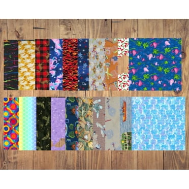 SINGER FABRIC, 100% COTTON, 5 PIECES BUNDLE, PURPLE FLORAL FIELD ...