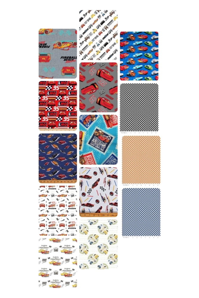 10 Fat Quarters - Assorted McQueen and Friends Fat Quarter Bundle ...