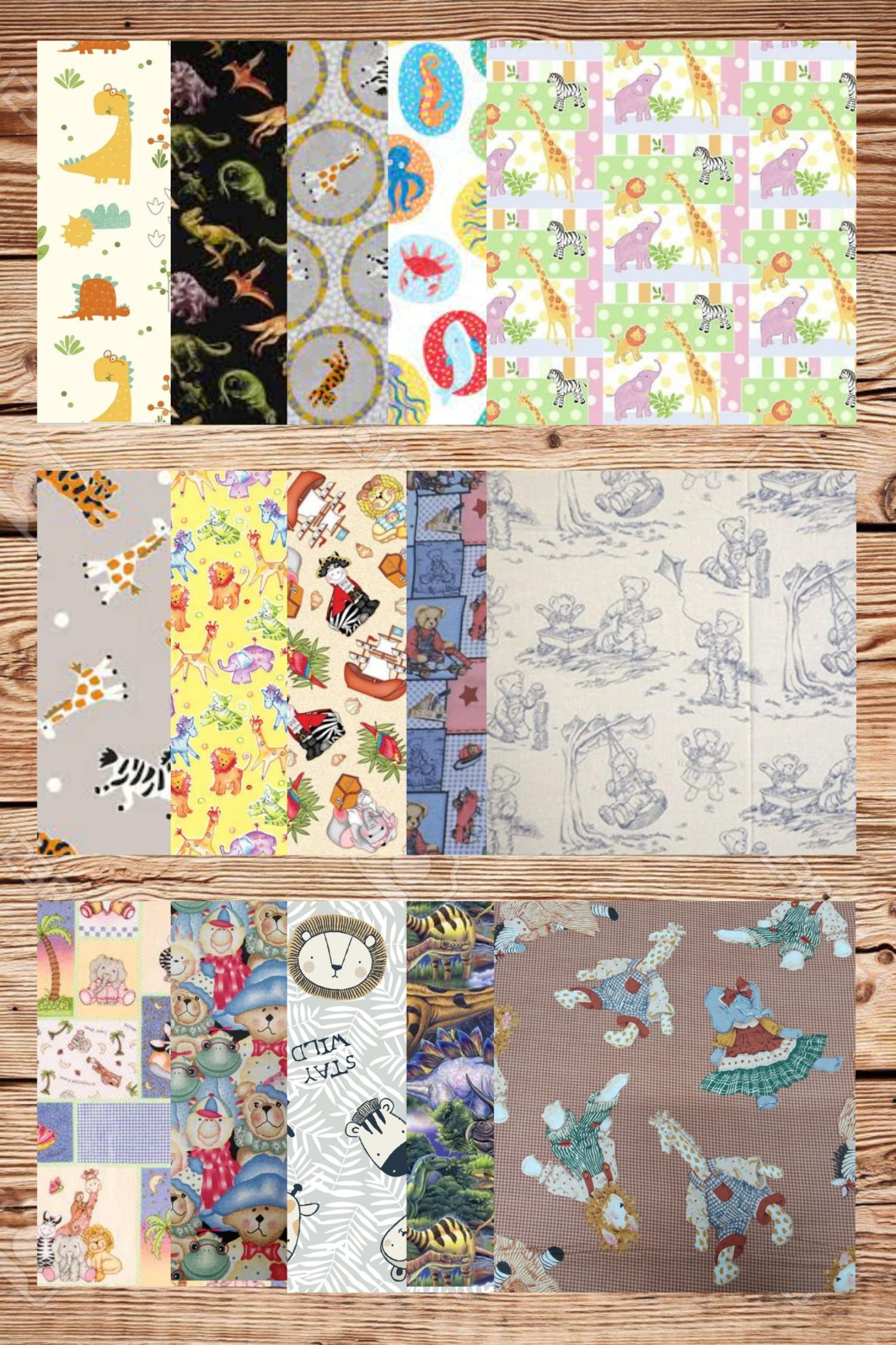 10 Fat Quarters - Assorted Nursery Fat Quarter Bundle - Walmart.com