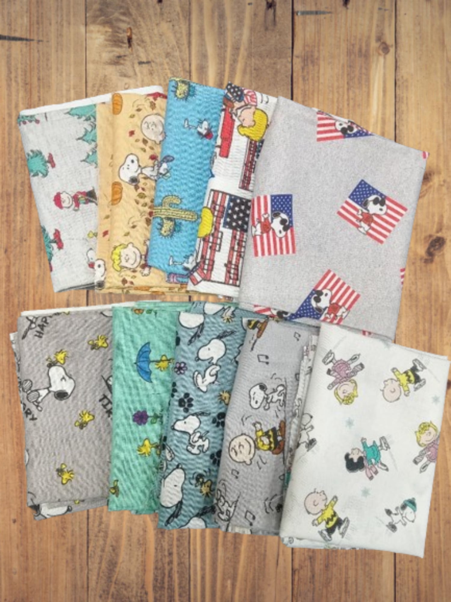 10 Fat Quarters - Assorted Peanuts Fat Quarter Bundle - Walmart.com