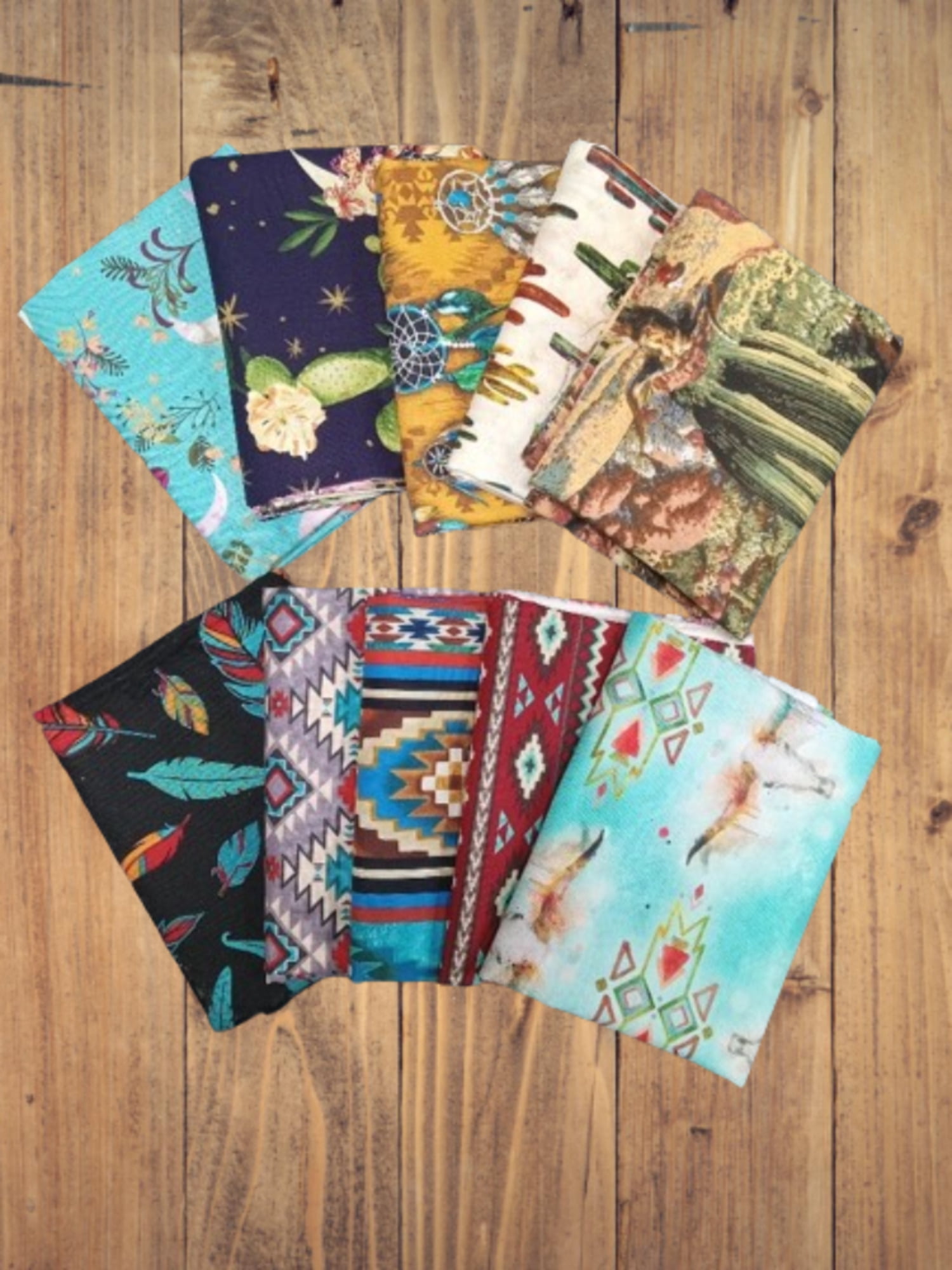 10 Fat Quarters - Assorted Southwestern Theme Fat Quarter Bundle ...