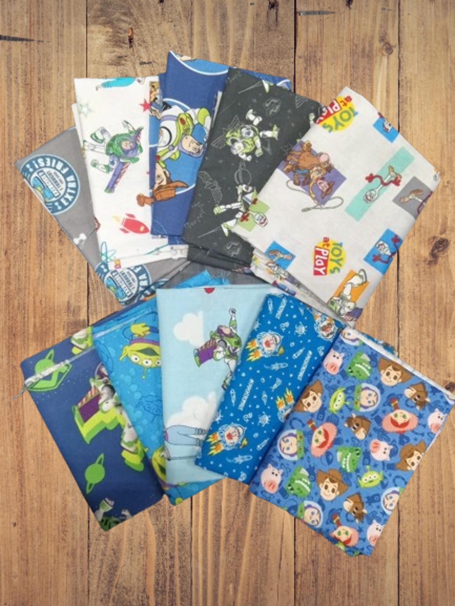10 Fat Quarters - Assorted Woody and Friends Fat Quarter Bundle ...