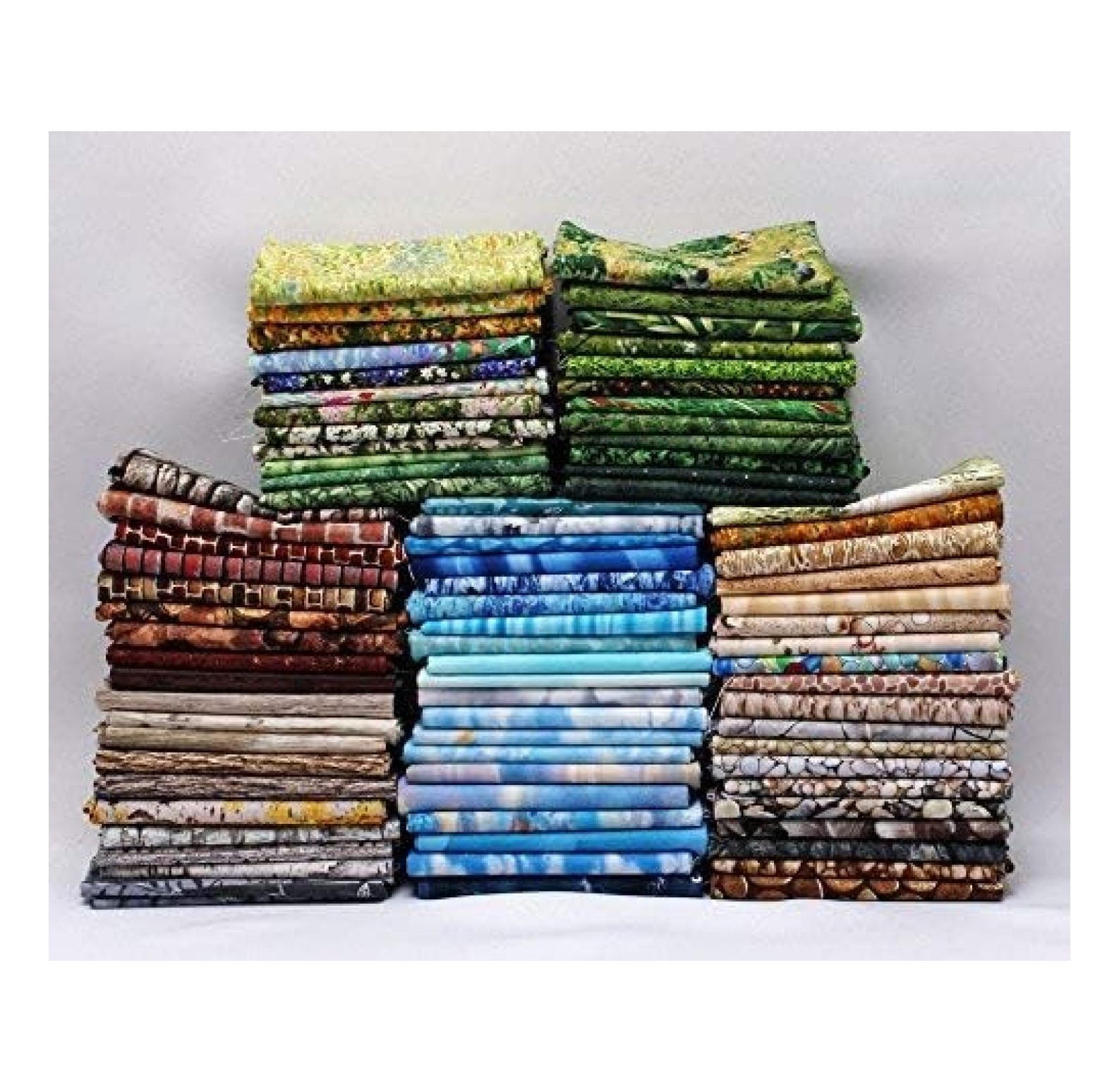 10 Fat Quarters - Landscape Quilt Collage Fat Quarter Bundles Nature ...