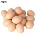 10 Faux Fake Chicken Eggs Get hens to Eggs Poultry Mannequin Nest Eggs ...