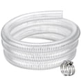 10 Feet 2" ID Steel Wire Reinforced Vinyl Tubing for Water Pump and ...