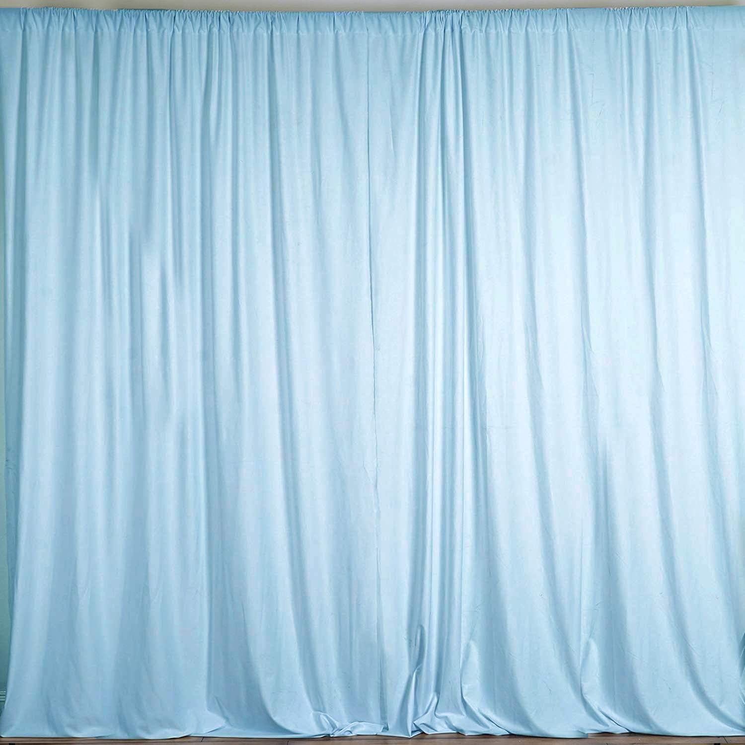 10 Feet Wide by 10 Feet High Seamless Polyester Backdrop Drapes ...