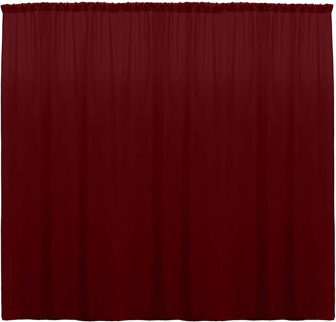 10 Feet Wide by 9 Feet High Polyester Backdrop Drape Curtain Panel ...