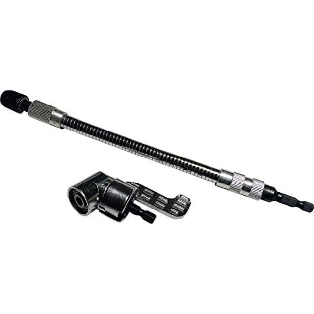 10" Flexible Hex Socket Extension with 90 Degree Angled Head (1/4 ...