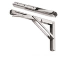 10'' Folding Shbrackets Max. Load 220 Lb Heavy Duty Stainless Steel Diy ...