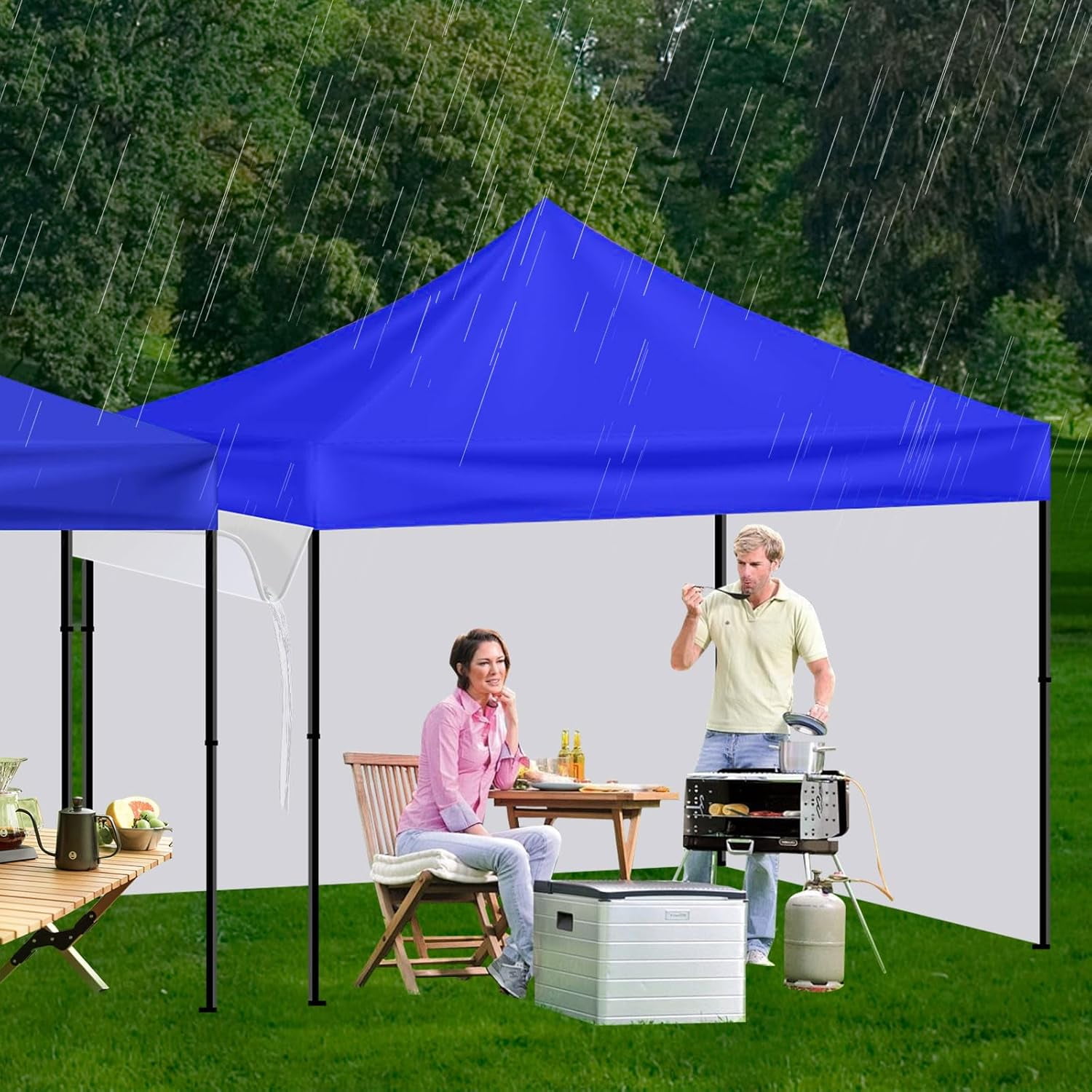 10 Foot Canopy Rain Gutter for Canopy, Waterproof with Straps ...