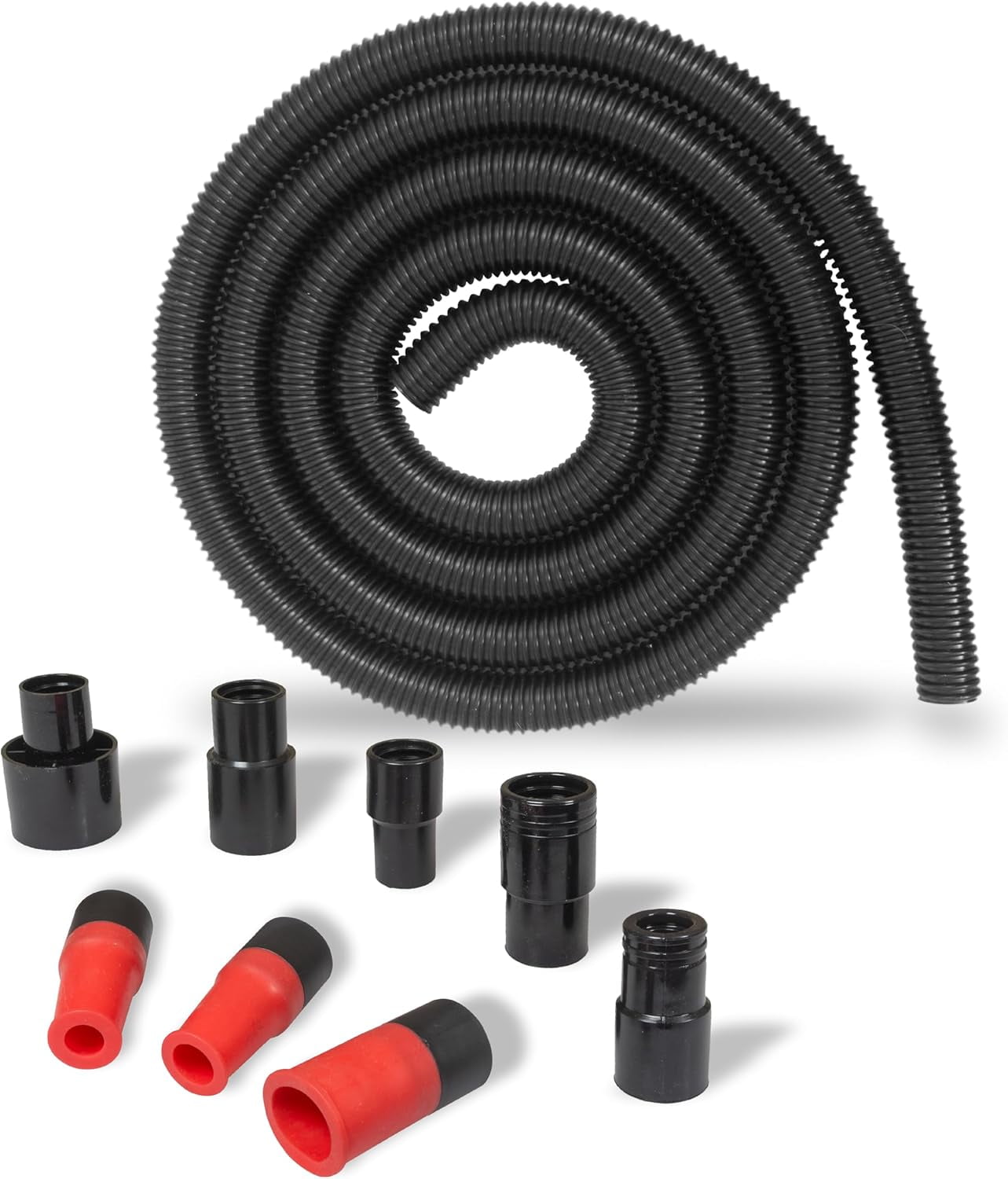 10 Foot Long Dust Collection Power Tool Hose Kit with 8 Fittings ...