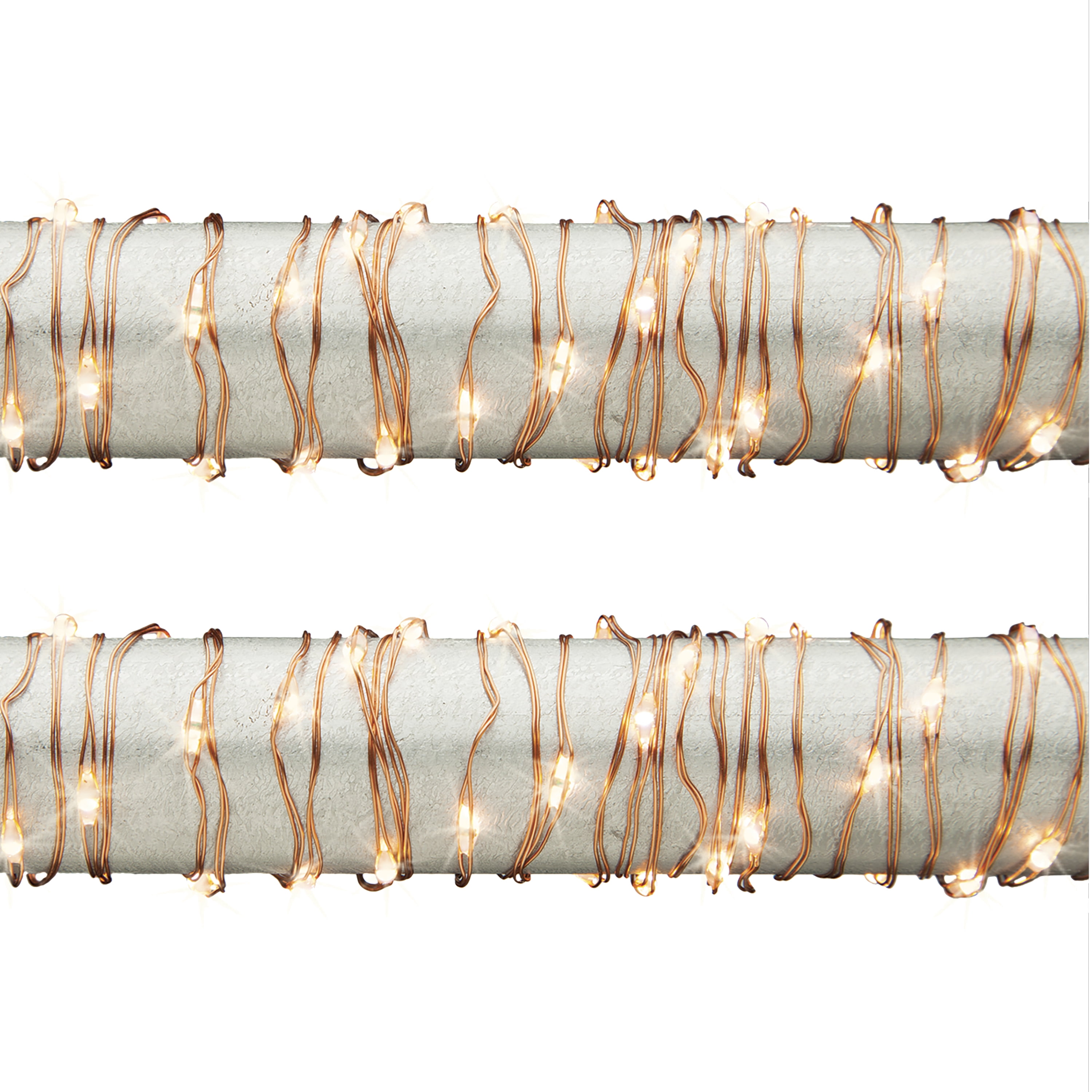 10-Foot Long Outdoor Micro LED Warm White Light Strings on Copper Wire ...