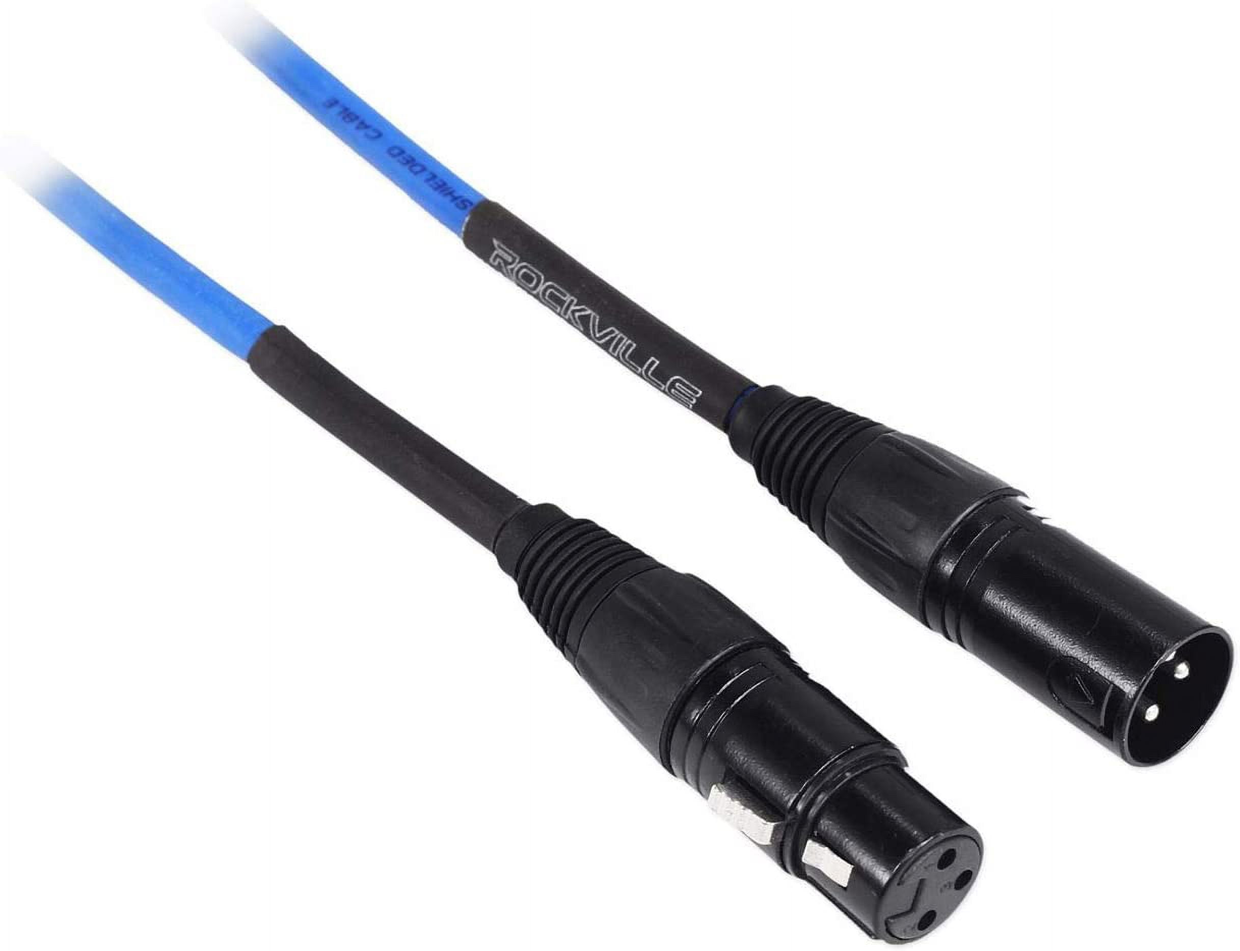 10 Foot XLR Microphone/Speaker Cable, 100% Copper Conductors, 90% OFC ...