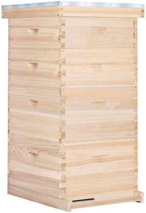 10-Frame Bee Hives and Complete Starter Kit, Bee Hives Boxes Includes 2 ...