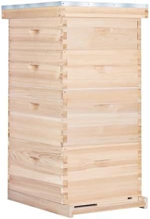 10-Frame Bee Hives and Complete Starter Kit, Bee Hives Boxes Includes 2 ...