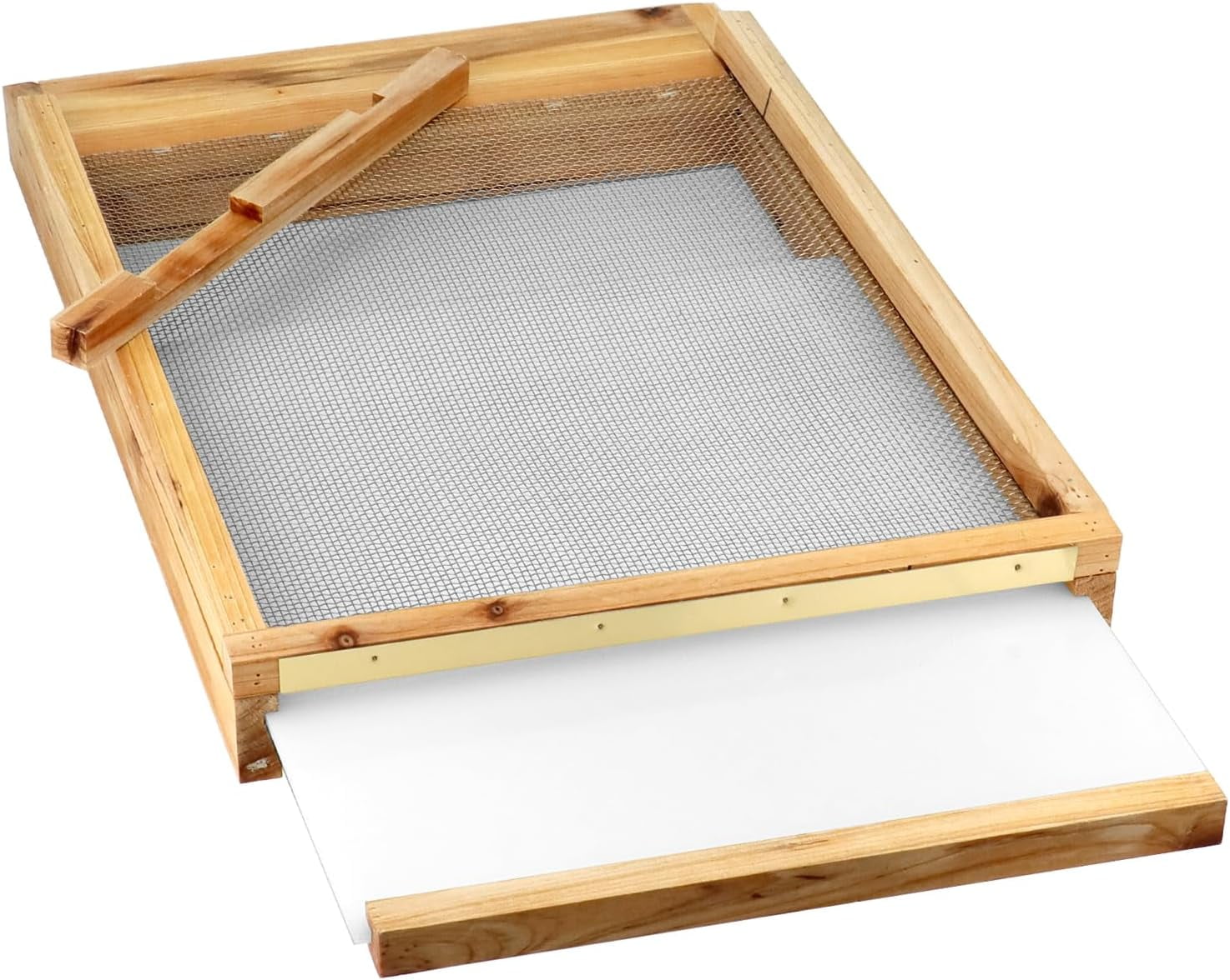 10-Frame Beehive Screened Bottom Board with Beeswax Finish, Beehive ...