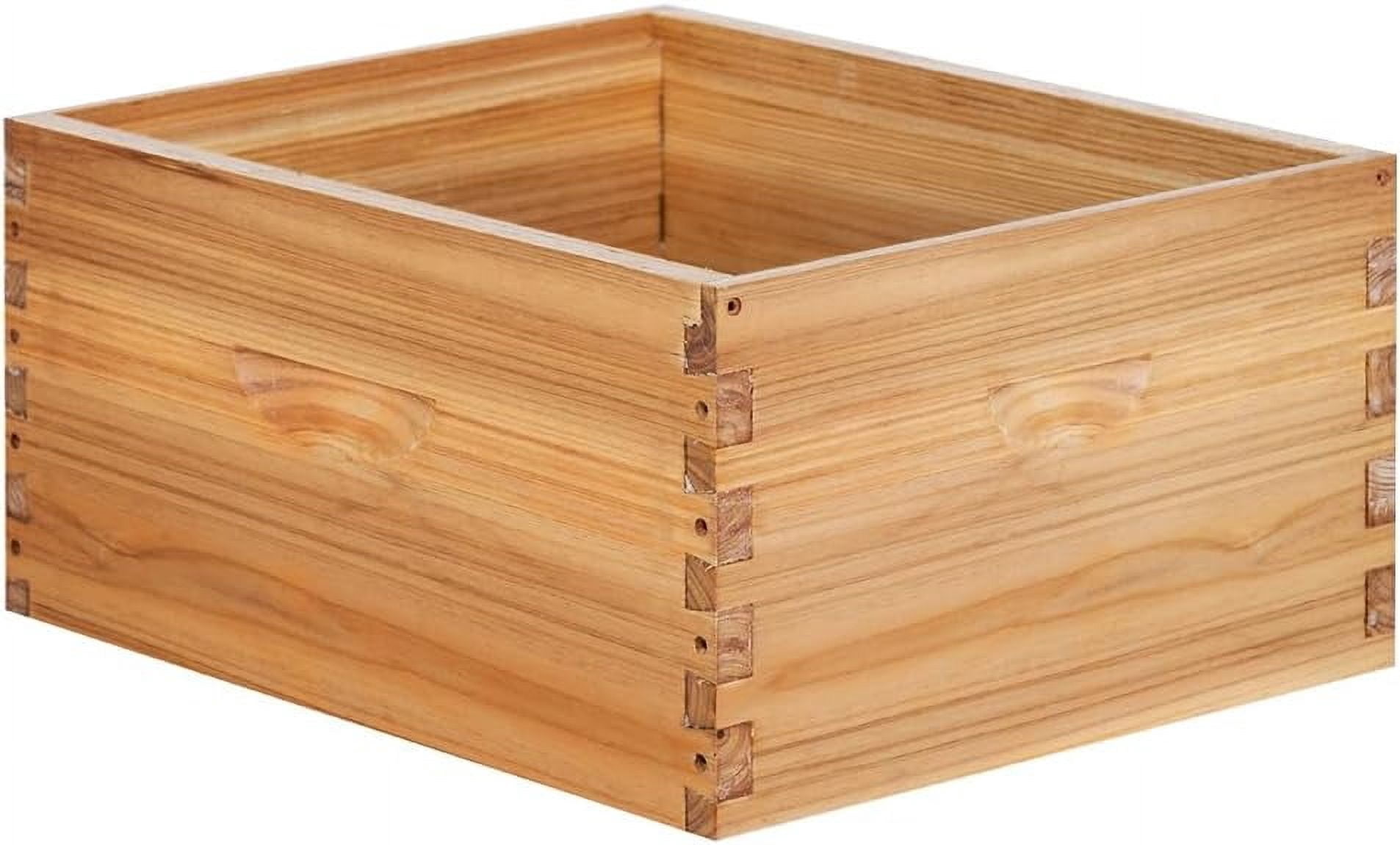 10 Frame Deep Brood Beehive Board Unassembled Bee Box Wax Coated Bee ...