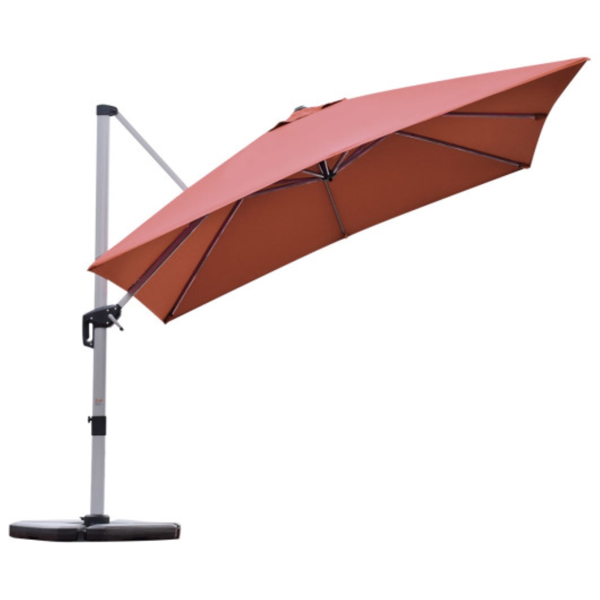 10 Ft Offset Cantilever Umbrella: Aluminum Pole, 8 Steel Ribs, Fade ...