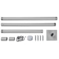 10 Ft String Light Pole Outdoor Metal Pole Aluminum with Side Hooks ...