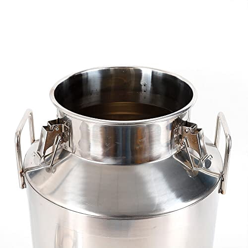 10 Gallon/40 Liter Milk Can Stainless Steel Wine Pail Milk Jug with ...