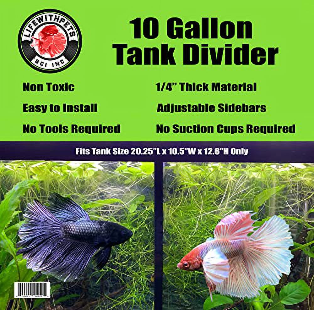 10 Gallon Aquarium Tank Divider. Perfect for Betta Fish Tanks. ONLY ...