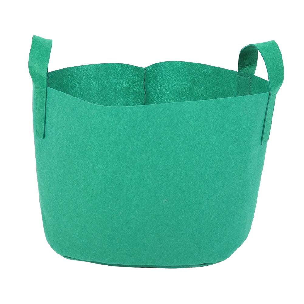 10 Gallon Breathable Felt Vegetable Grow Bag Pots Plant Pouch Round Pot ...