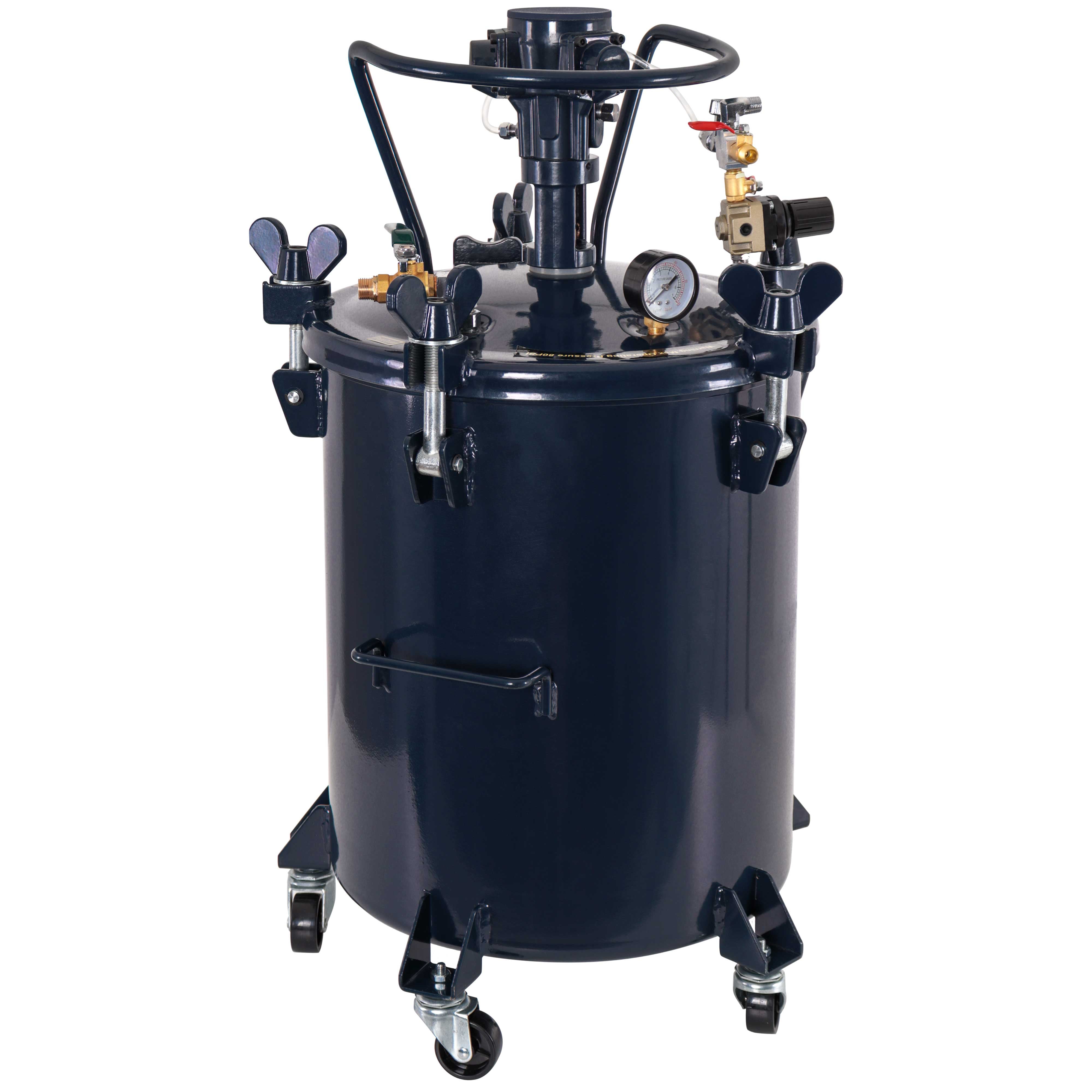 10 Gallon PRESSURE FEED PAINT POT TANK Spray Gun Sprayer Regulator Air ...