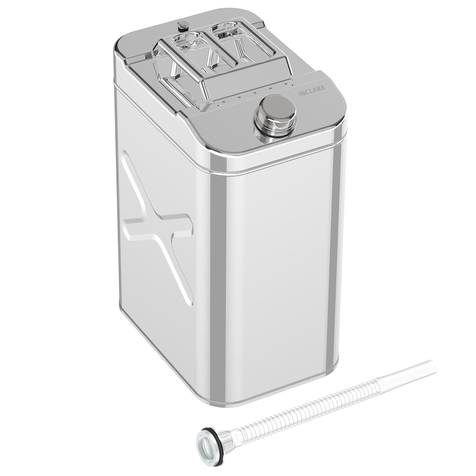 10 Gallon Stainless Steel Gas Can, Tight Sealed Fuel Storage Tank ...