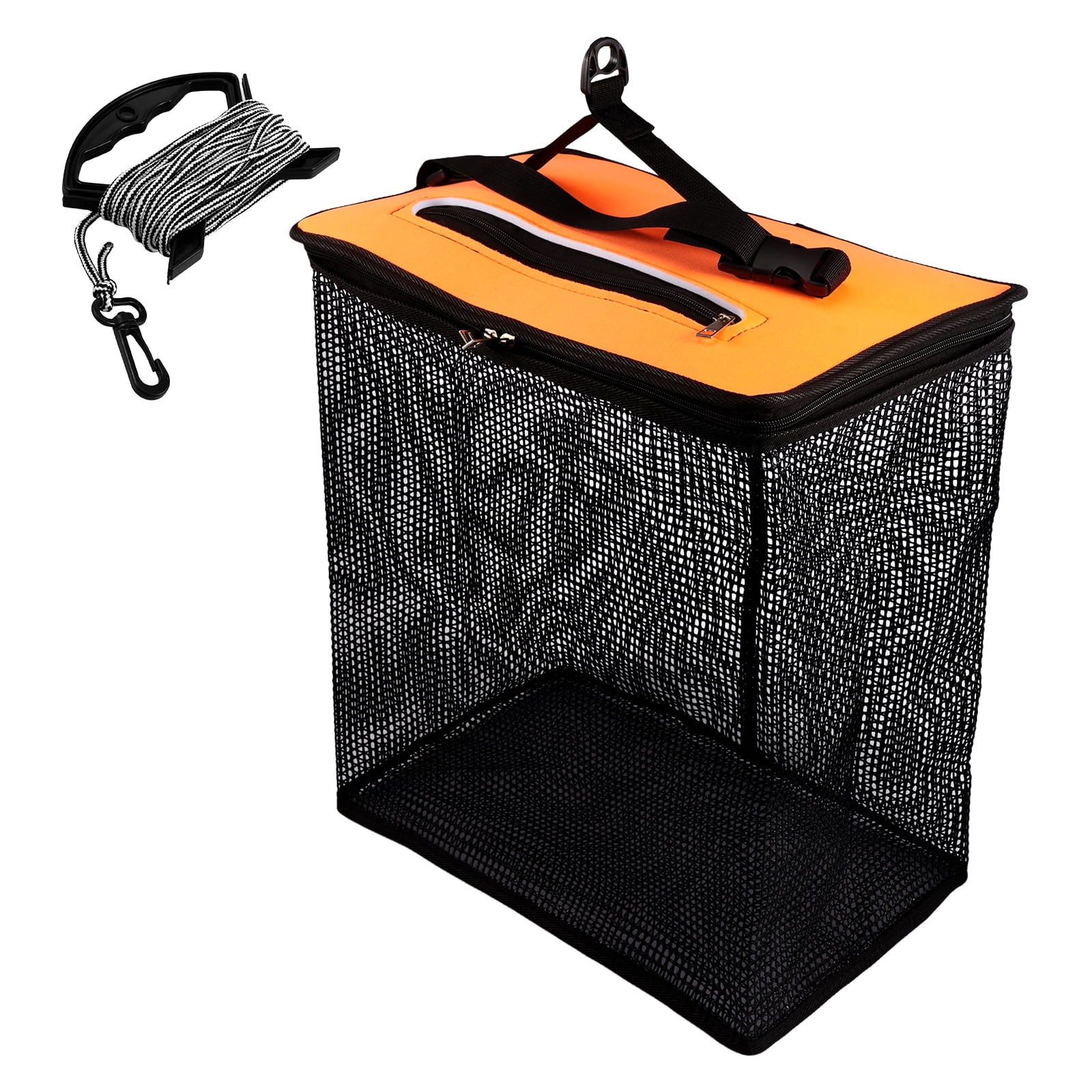 10 Gallons Foldable Floating Fishing Basket for Live Caught Fish ...