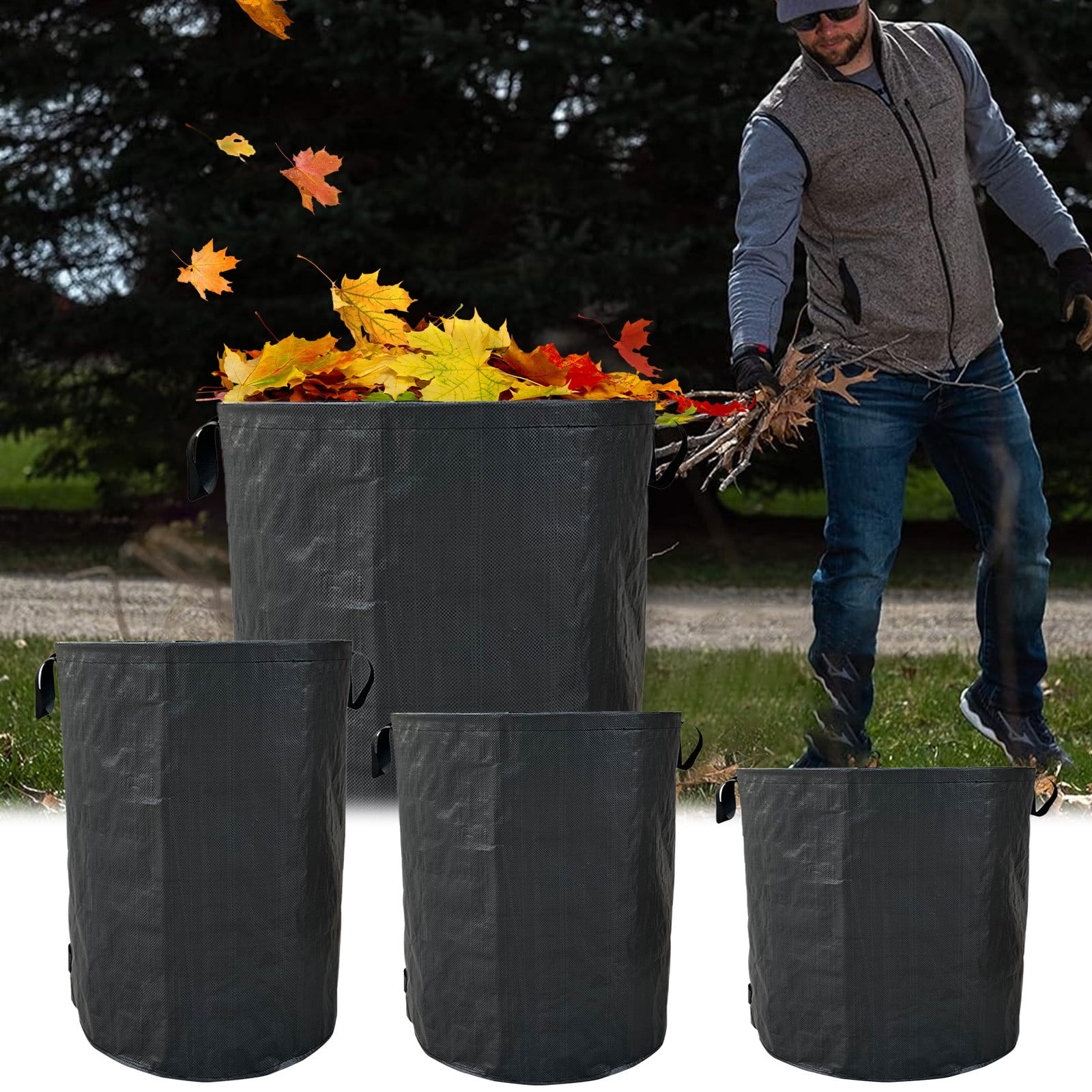 Under 10,Garden Leaf Collection Bag, Sanitation Yard Garbage, Compost ...