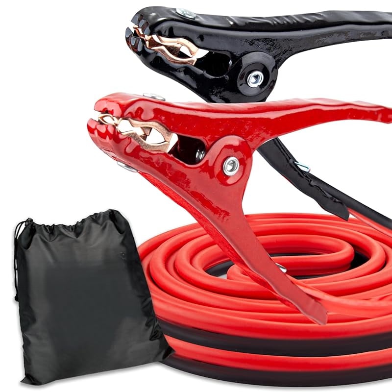 10 Gauge 12 Feet Jumper Cables for Car Heavy Duty Booster Cables with ...