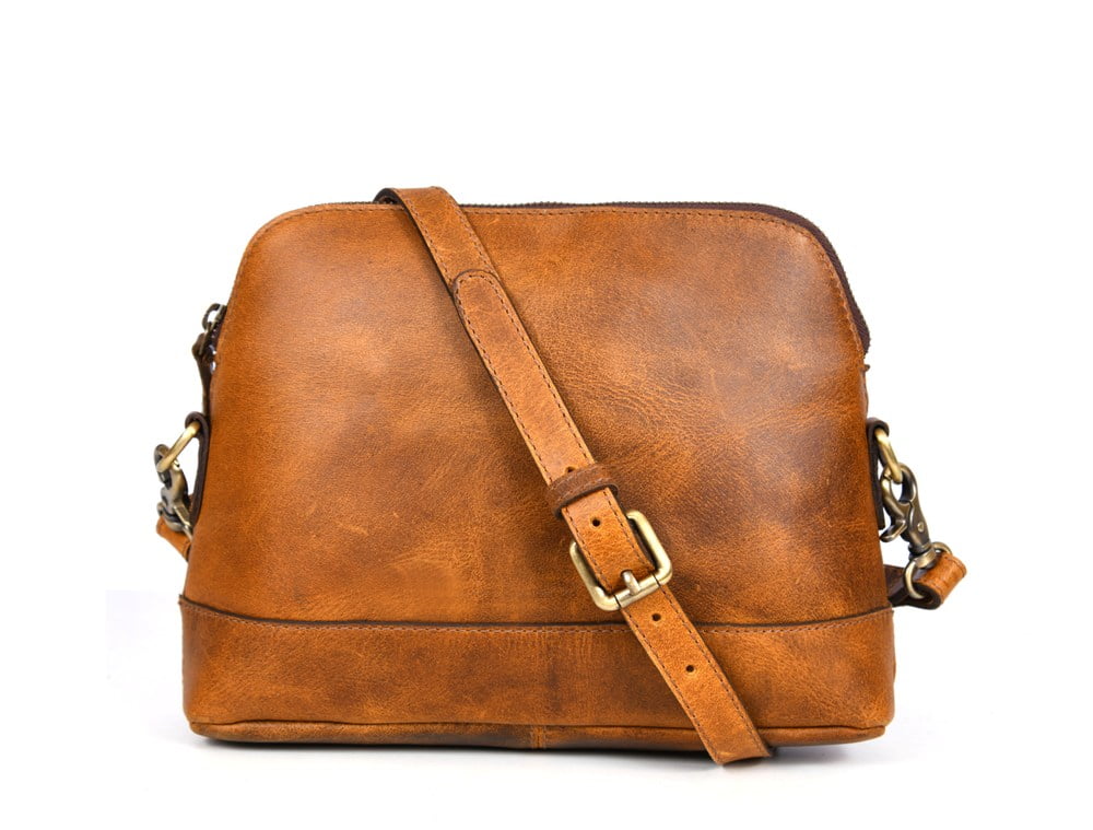 10" Genuine Leather Cross Body Bag For Women By Aaron Leather Goods ...