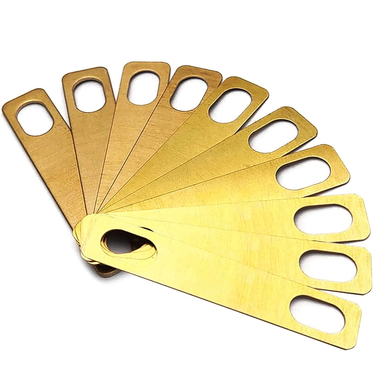 10* Gold Guitar Neck Shim 0.2mm 0.5mm 1mm Thickness Brass Shims ...