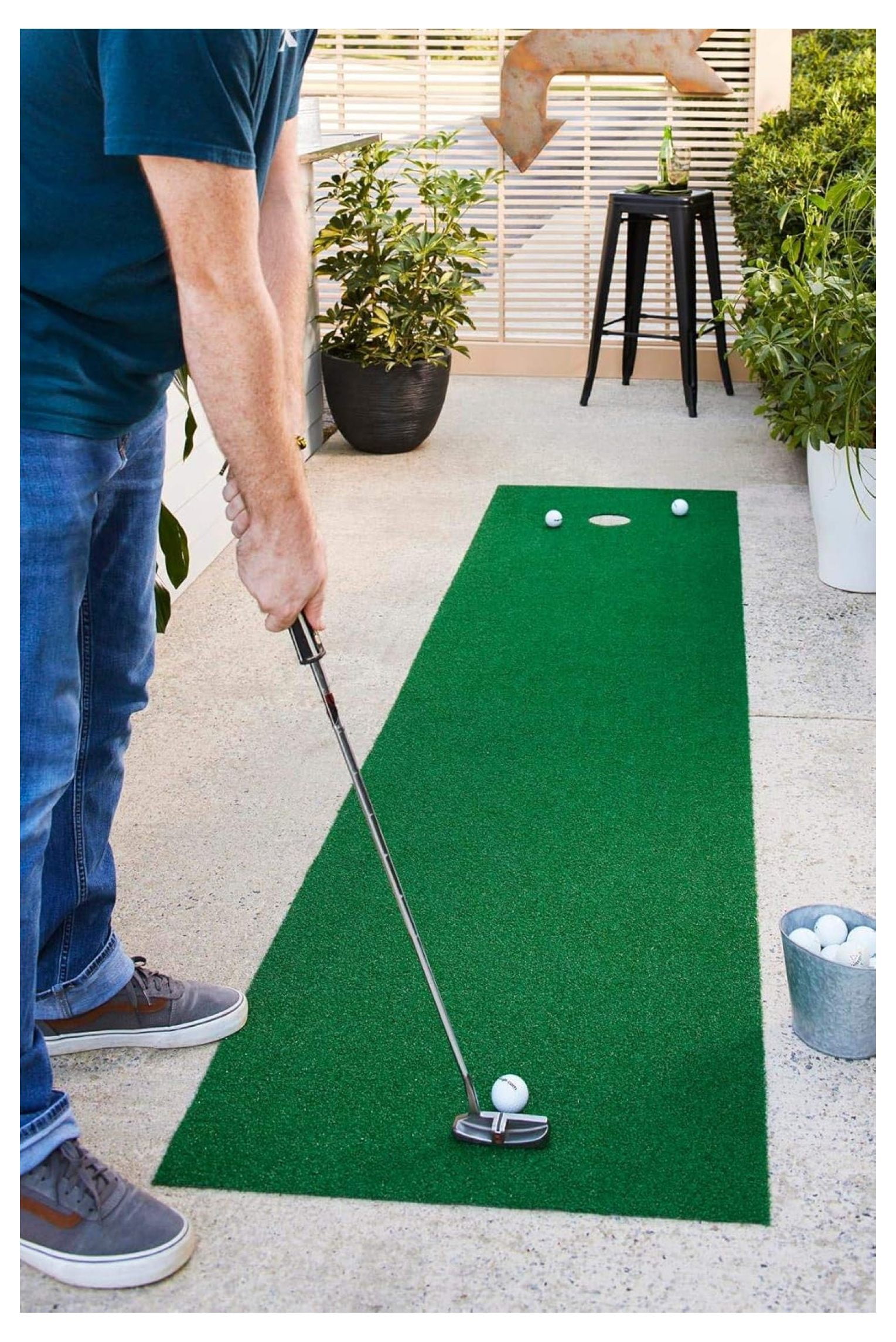 - 10' Golf Putting Green Mat Rug Perfect for Indoor/Outdoor Practice. 3 ...