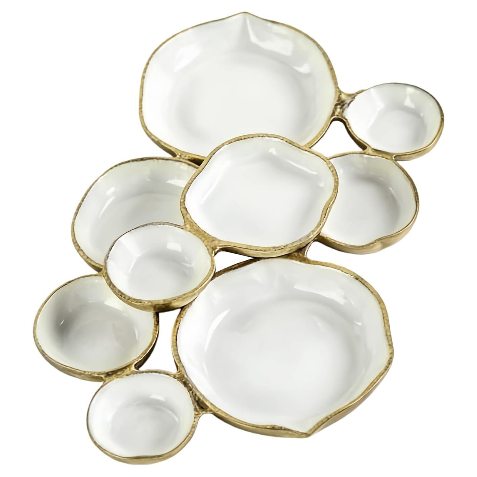10 Grid Cluster Serving Tray,1Pc Decorative Cluster Serving Bowls ...