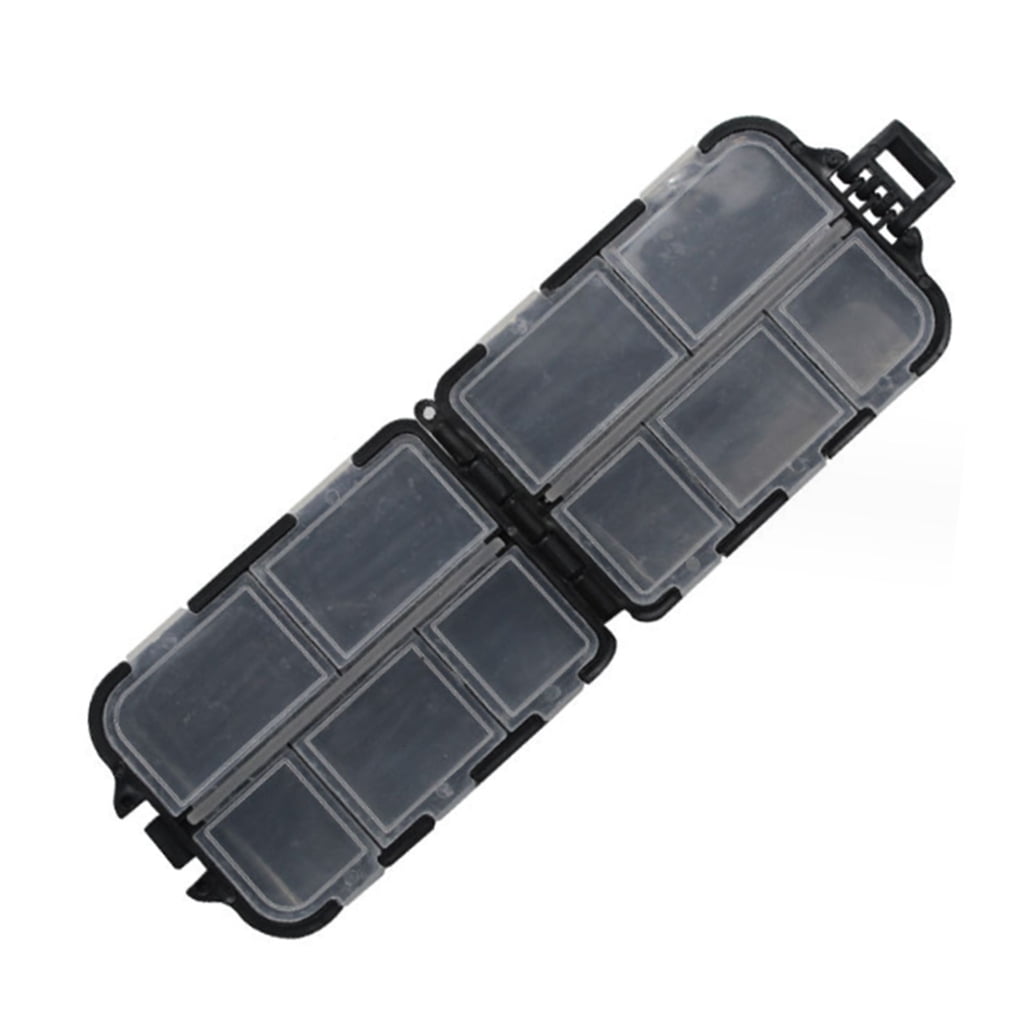 10 Grid Compartment Organizers Container Waterproof Fish Lures Box ...